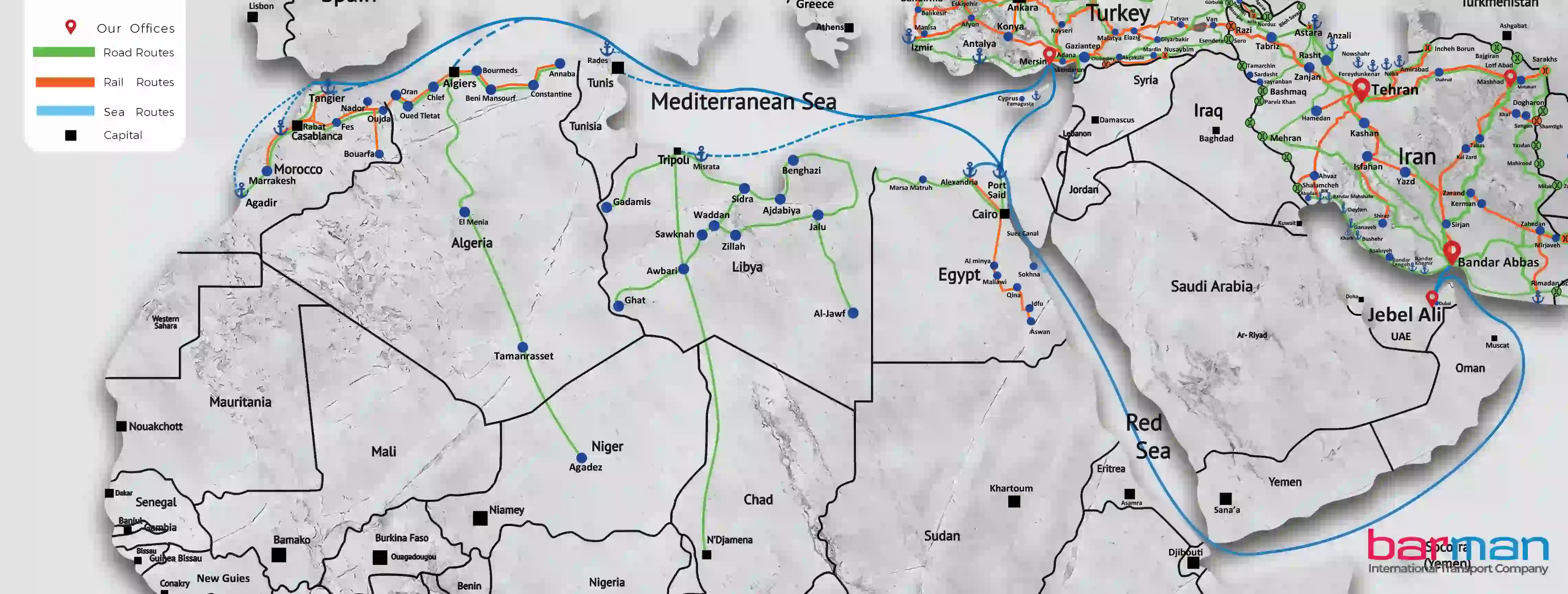 International Transportation to Egypt - Barman Tarabar Transport and ...