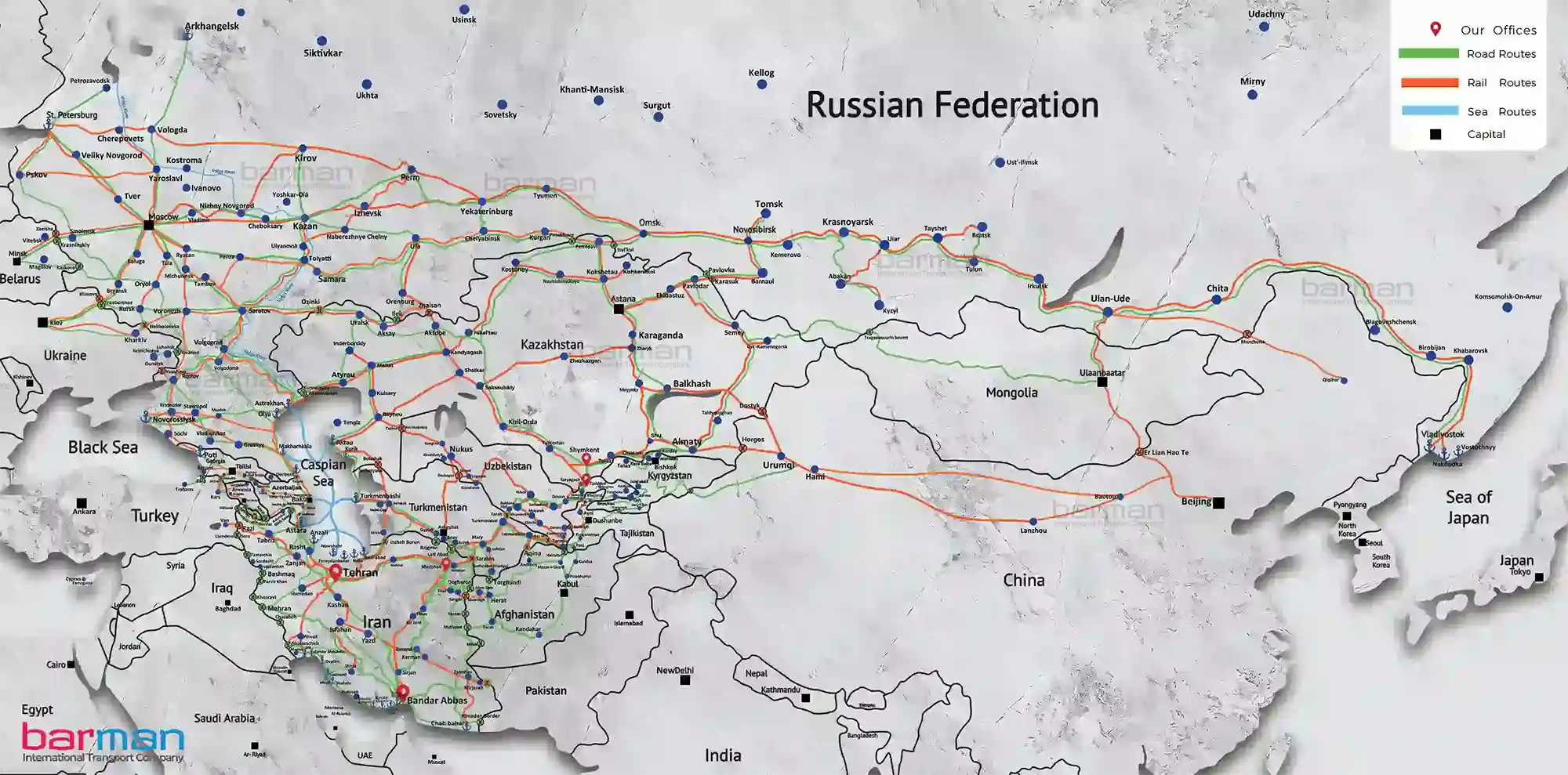 International shipping from Russia - Barman Tarabar Transport and ...